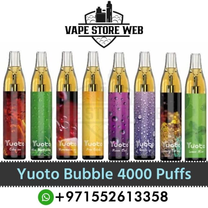 Best Yuoto Bubble 4000 Puffs Disposable Vape In UAE