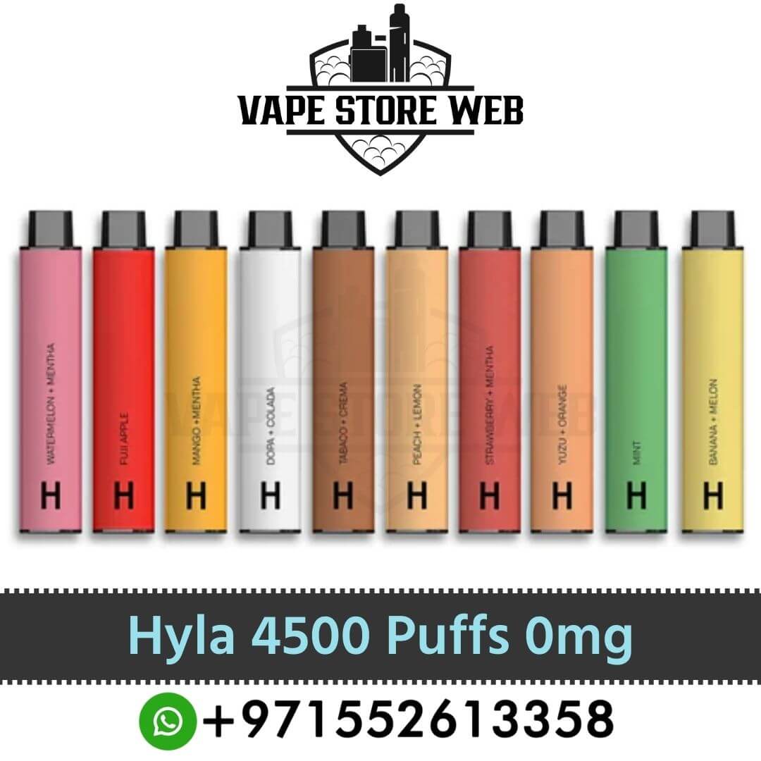 Best Hyla 4500 Puffs 0mg 10ml Disposable Vape At Dubai